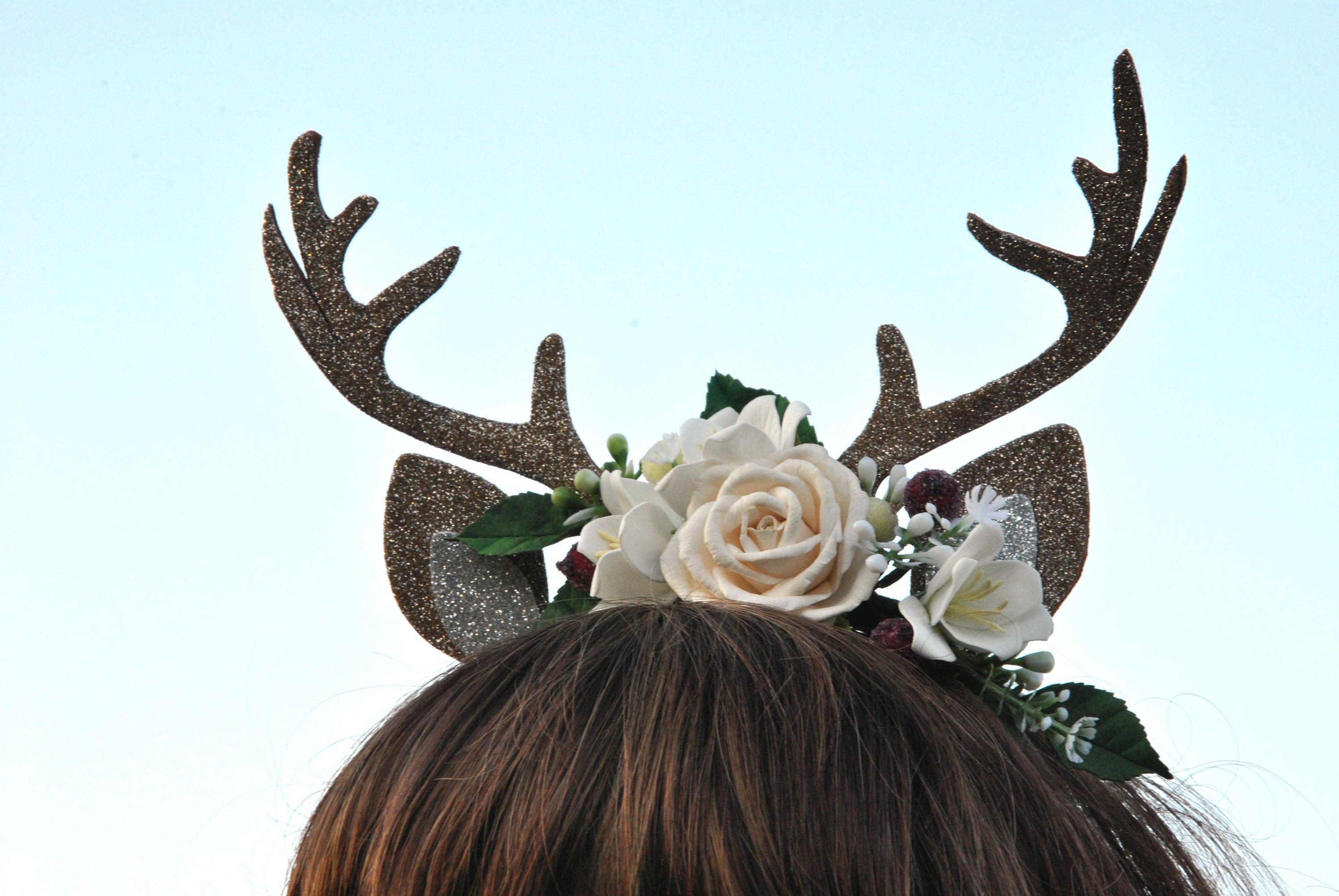 Deer Antler Headband Adult Antler Crown Headpiece Christmas - Etsy