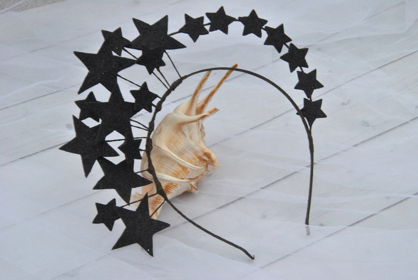 Celestial Headpiece Black Star Halloween Headband Holiday | Etsy