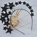 Celestial Headpiece Black Star Halloween Headband Holiday - Etsy