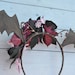 Bat Wing Halloween Headband Black Burgundy Goth Headpiece Bat Wings ...