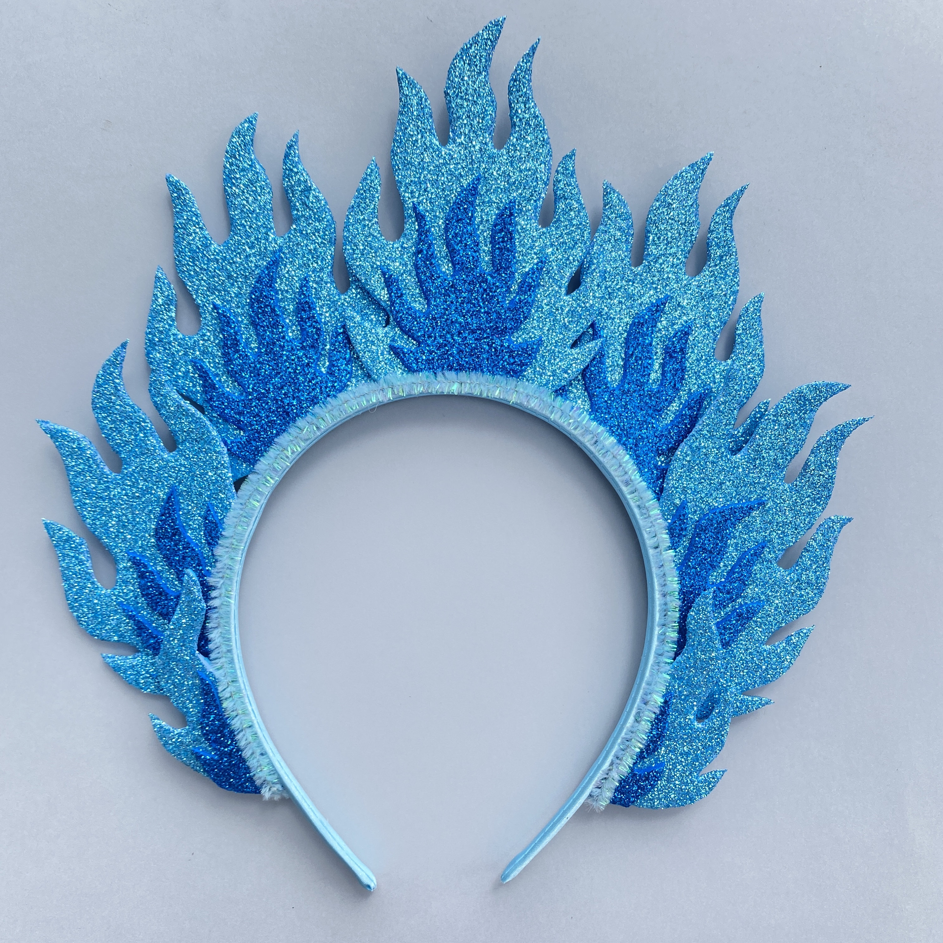Blue Flames Crown Mermaid Crown Sea Gueen Crown Blue Mermaid Tiara Sea ...