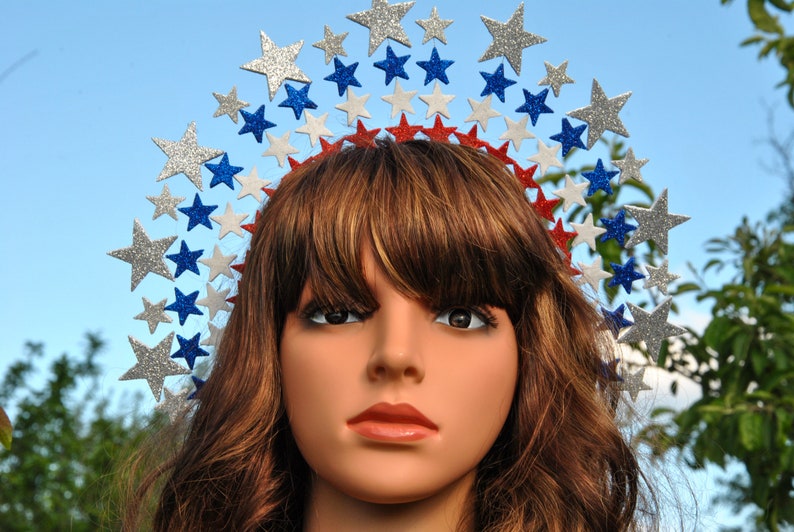 Star Halo Crown Patriotic Headpiece Independence Day Headband - Etsy