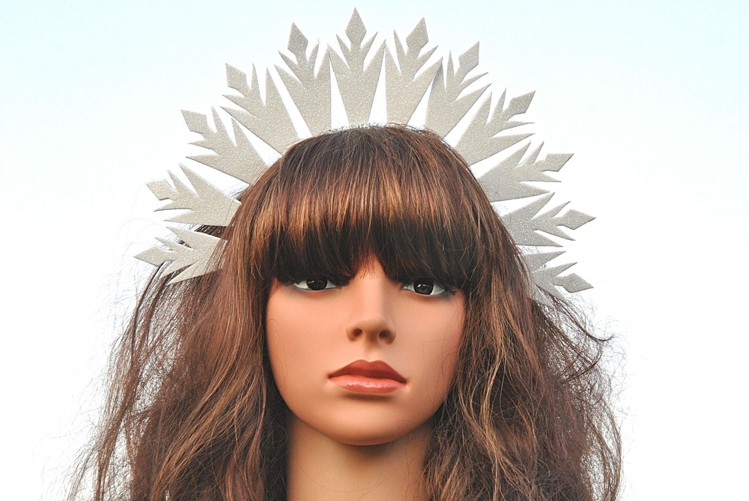 Snowflake Headband Christmas Tiara Crown Ice Queen Headpiece Snow Queen ...