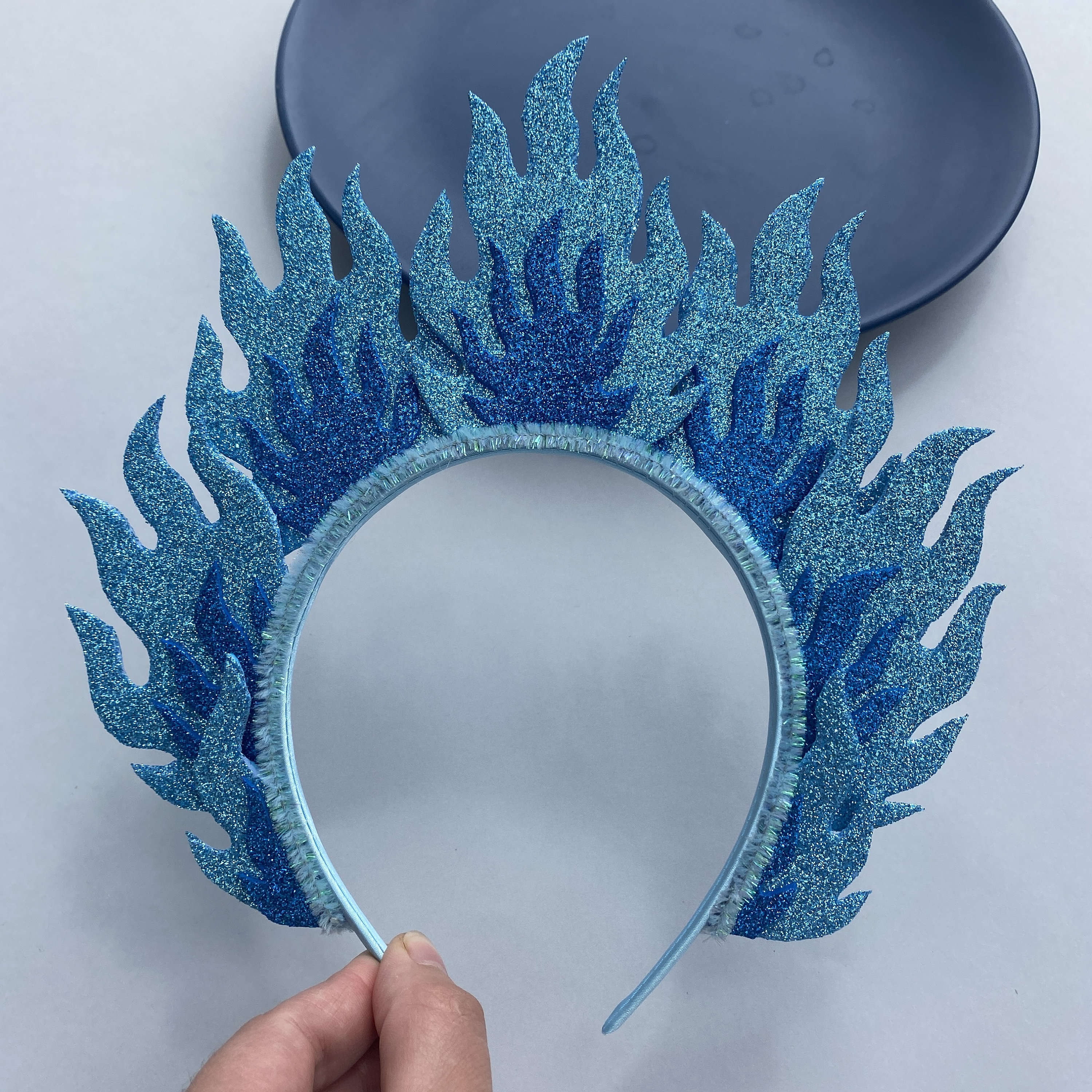 Blue Flames Crown Mermaid Crown Sea Gueen Crown Blue Mermaid Tiara Sea ...