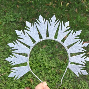 Snowflake Headband Christmas Tiara Crown Ice Queen Headpiece Snow Queen ...