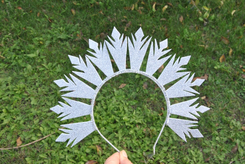 Snowflake Headband Christmas Tiara Crown Ice Queen Headpiece - Etsy
