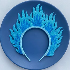 Blue Flames Crown Mermaid Crown Sea Gueen Crown Blue Mermaid Tiara Sea ...