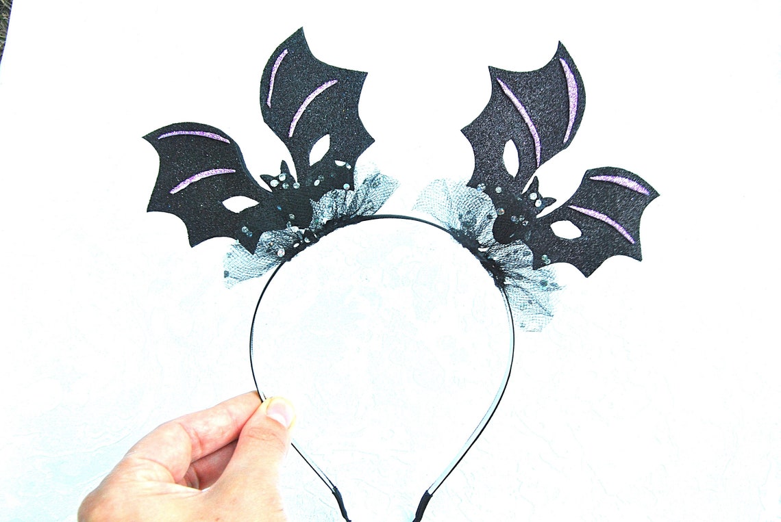 Halloween Crown Bat Headband Vampire Headpiece - Etsy