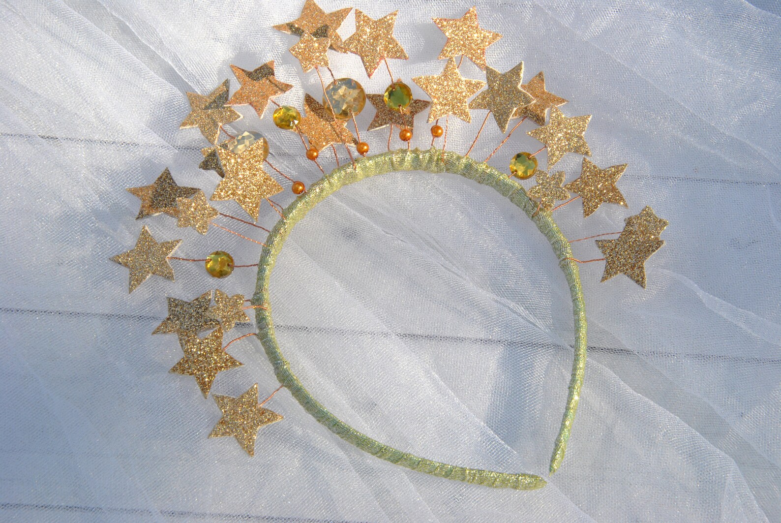 Celestial Headpiecegold Star Headband Stars Halo Crown - Etsy
