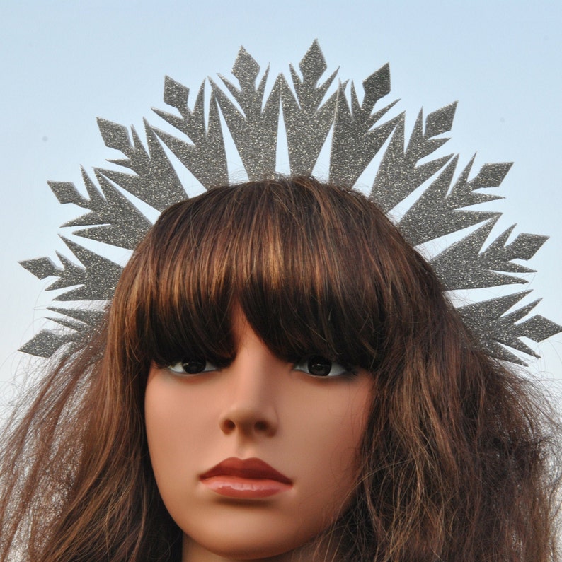 Snowflake Tiara Snowflake Headband Christmas Snow Queen Crown - Etsy