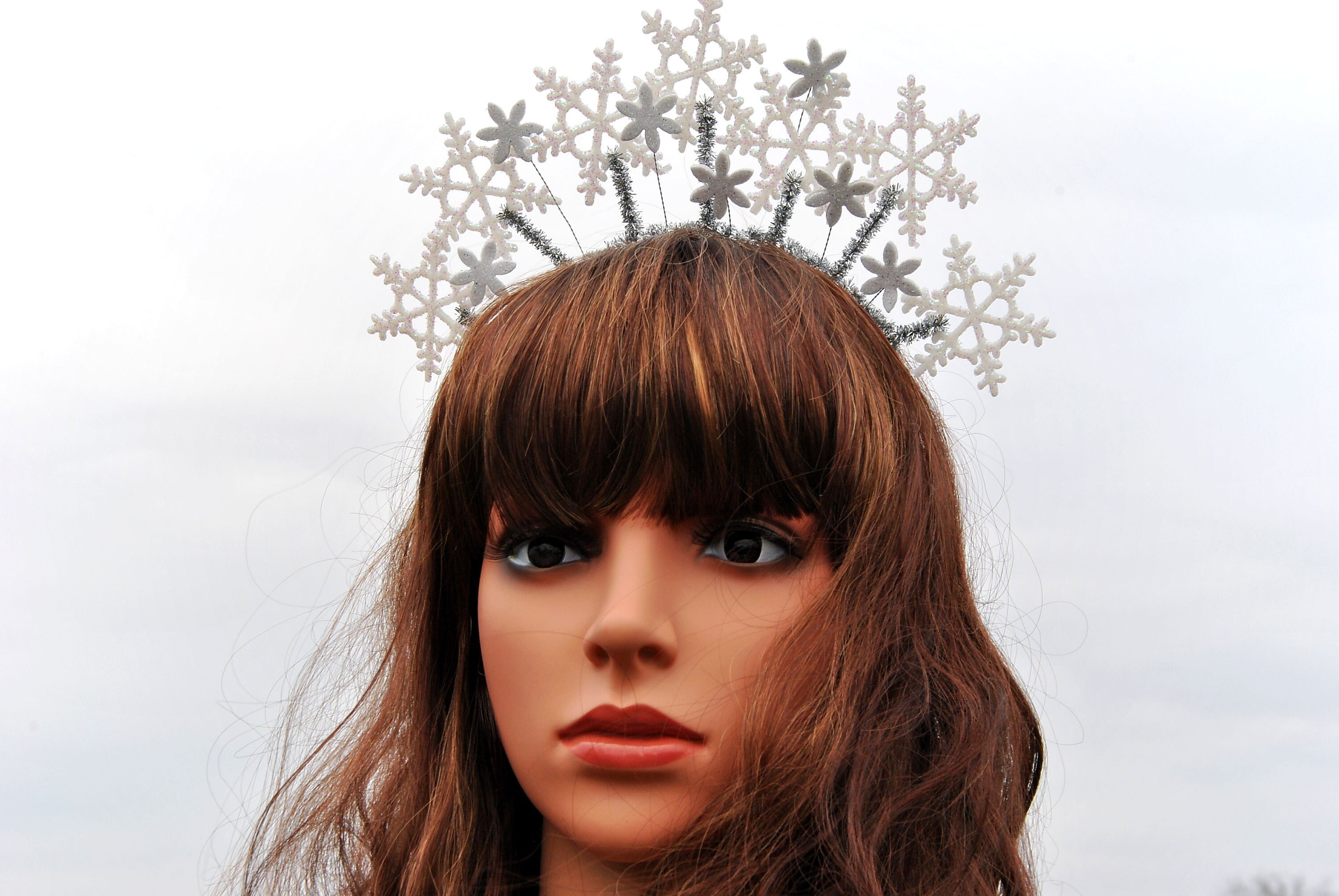 Snowflake Crown Headpiece for Women Snow Queen Halo Crown | Etsy