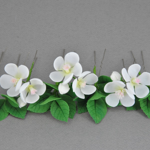 Apple Blossom Hair Pin - Etsy