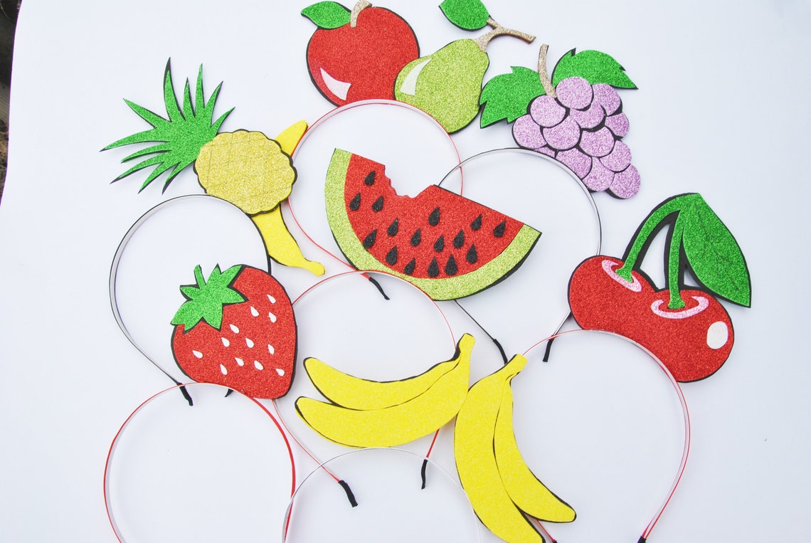 Fruit Headband: Tropical Costume Headpiece for Birthday Party - Etsy