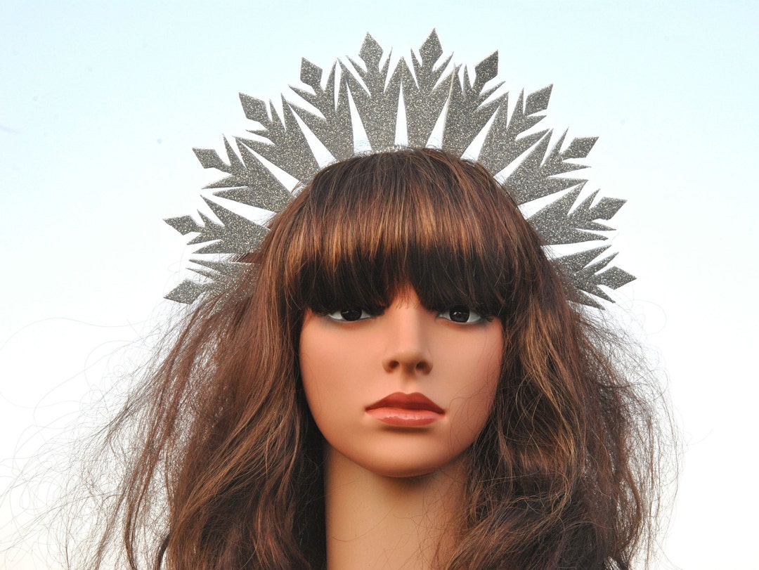 Snowflake Tiara Snowflake Headband Christmas Snow Queen Crown Ice Queen ...