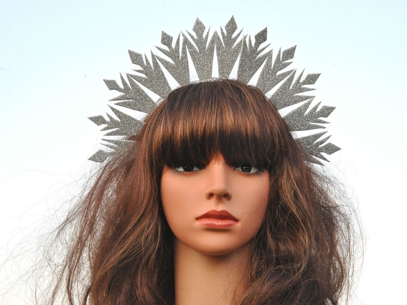 Snowflake Tiara Snowflake Headband Christmas Snow Queen Crown - Etsy