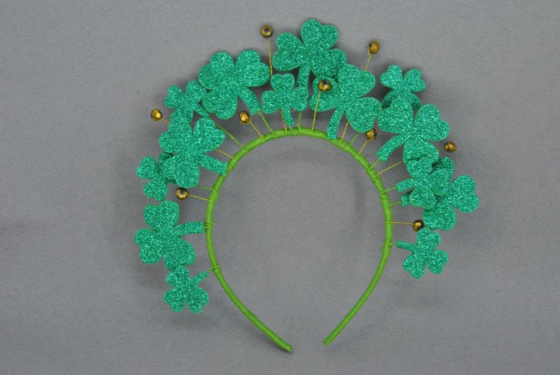 Shamrock Headband St Patricks Day Headpiece Shamrock Clover - Etsy
