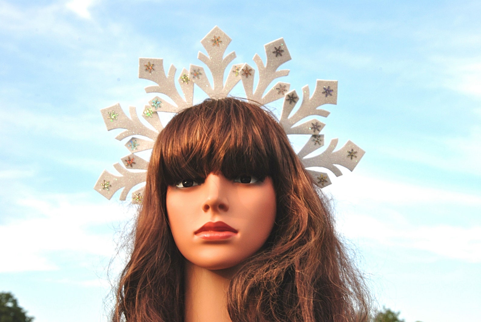 Snowflake Crown Ice Queen Tiara Christmas Frozen Headpiece | Etsy