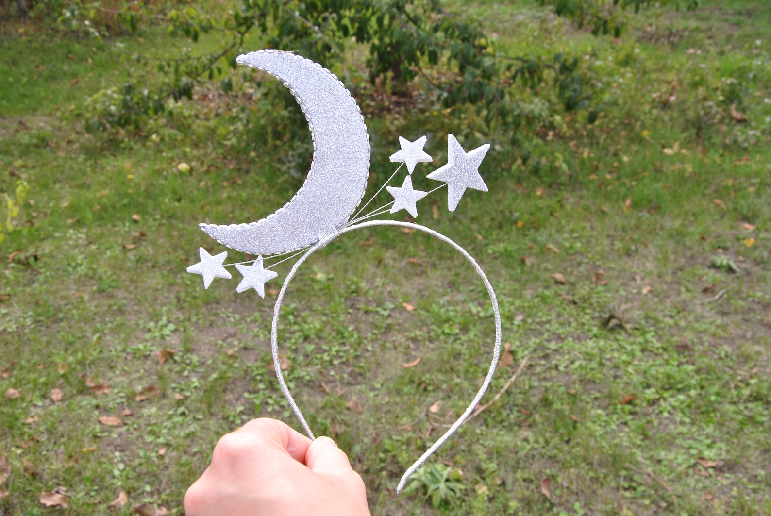 Moon Headpiece Celestial Hair Clip Gold Luna Hair Piece Star Crown ...