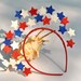 Independence Day Headpiece Stars Crown Hair Piece Red White - Etsy