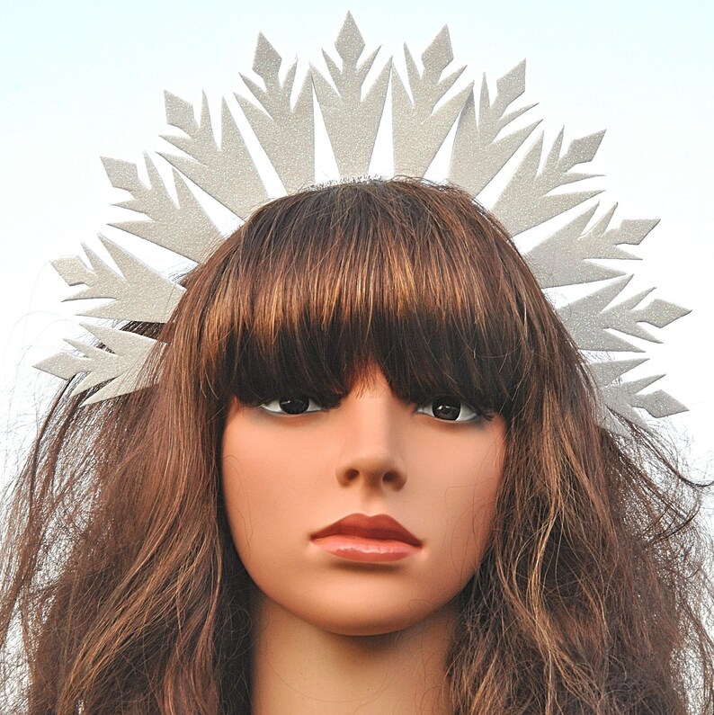 Snowflake Tiara Snowflake Headband Christmas Snow Queen Crown - Etsy