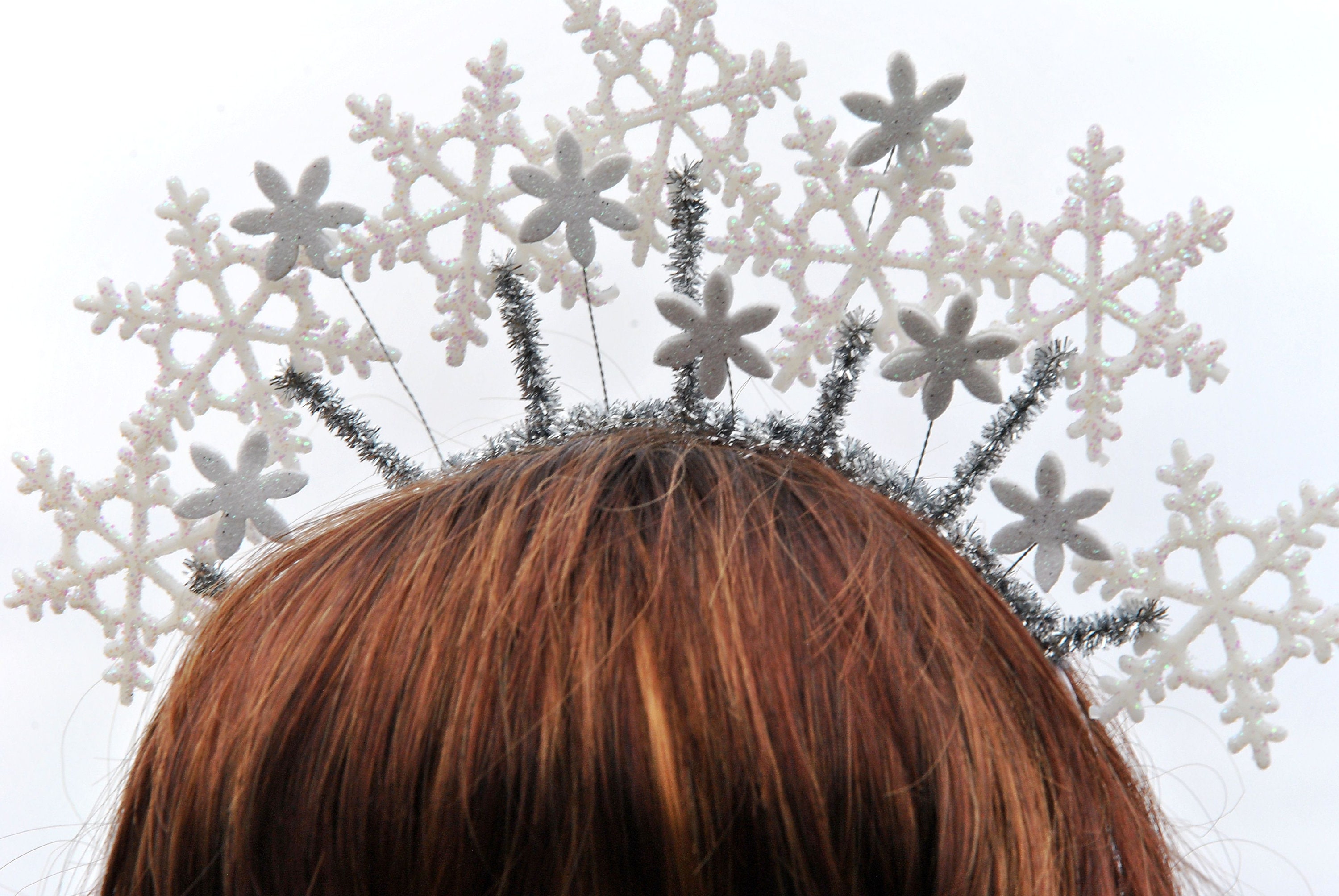 Snowflake Crown Headpiece for Women Snow Queen Halo Crown | Etsy