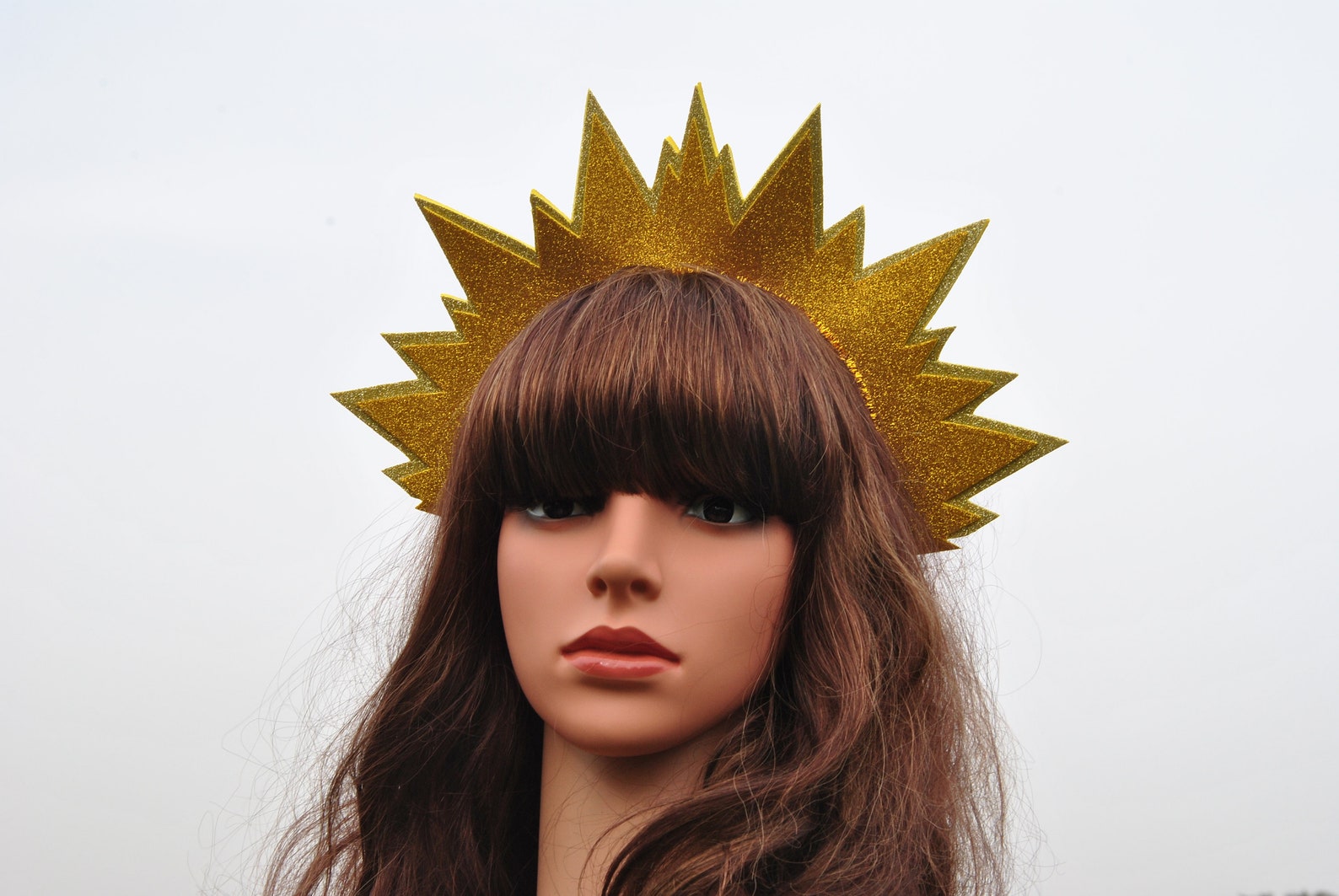 Gold Sun Crown Festival Sun Queen Headpiece Carnival Sun Rays | Etsy