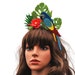 Parrot Headband Tropical Floral Headpiece Monstera Palm Leaves Festival ...