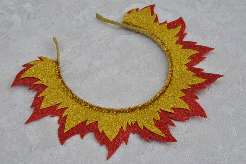 Fire Headpiece Flame Headband Halloween Costume Festival, Carnival - Etsy