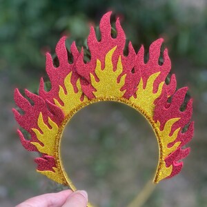 Fire Headpiece Flame Headband Halloween Costume Festival, Carnival - Etsy