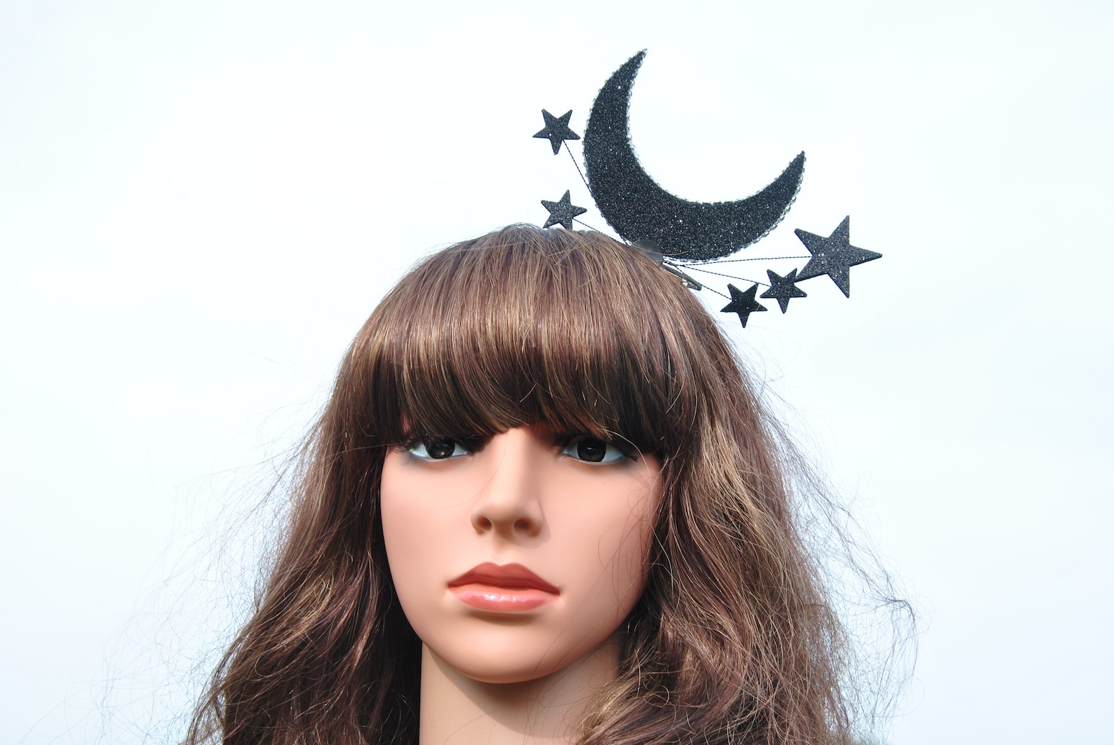 Moon Headpiece Celestial Hair Clip Gold Luna Hair Piece Star Crown ...