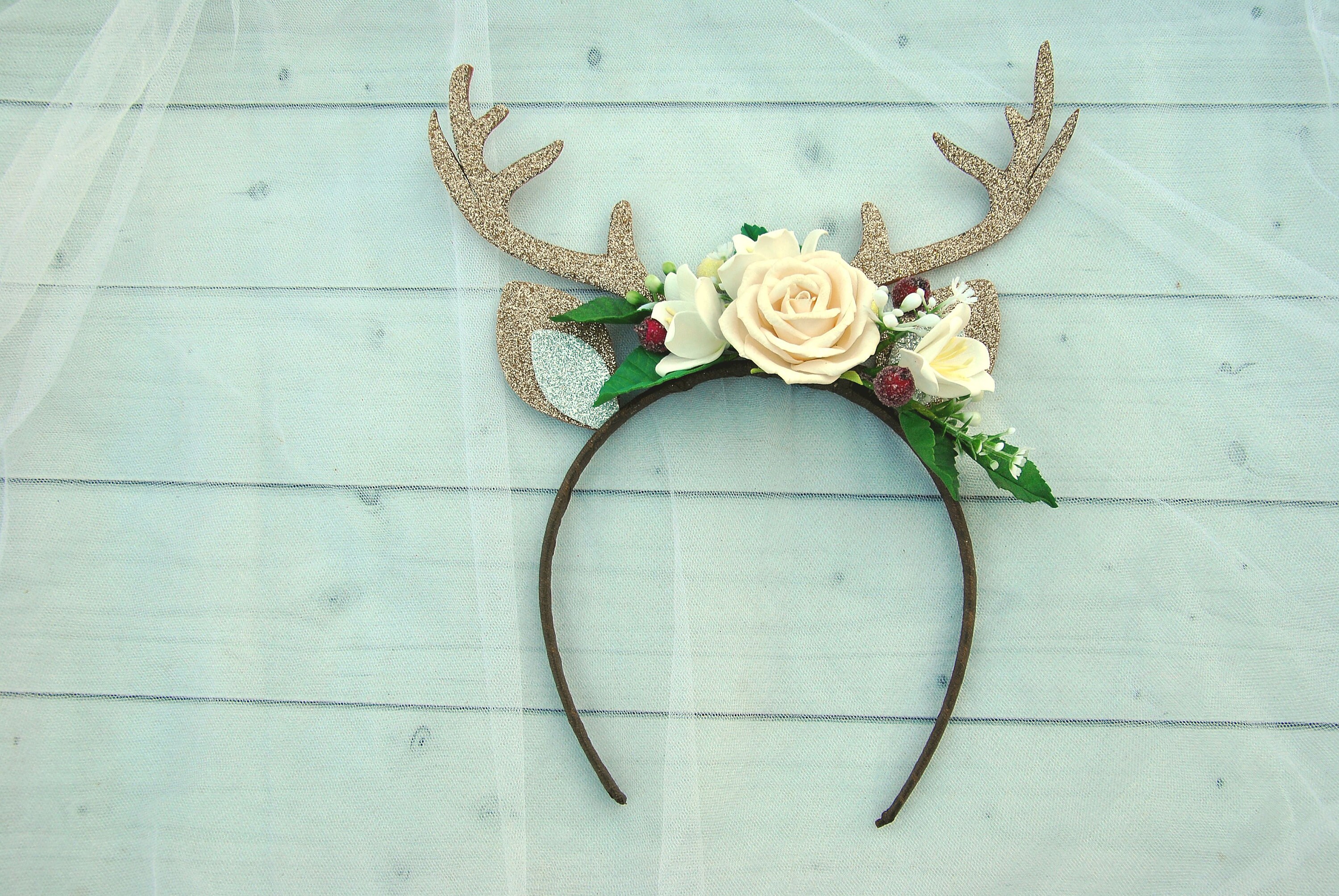 Deer Antler Headband Adult Antler Crown Headpiece Christmas - Etsy