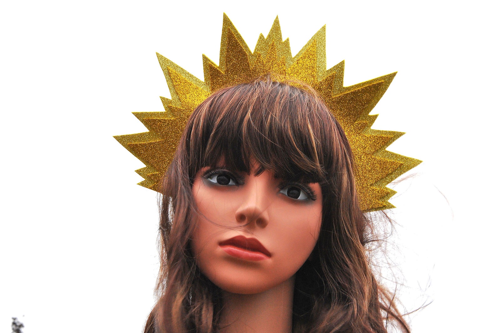 Gold Sun Crown Festival Sun Queen Headpiece Carnival Sun Rays | Etsy