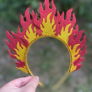 Fire Headband Flame Headdress Fire Costume for Women Halloween ...
