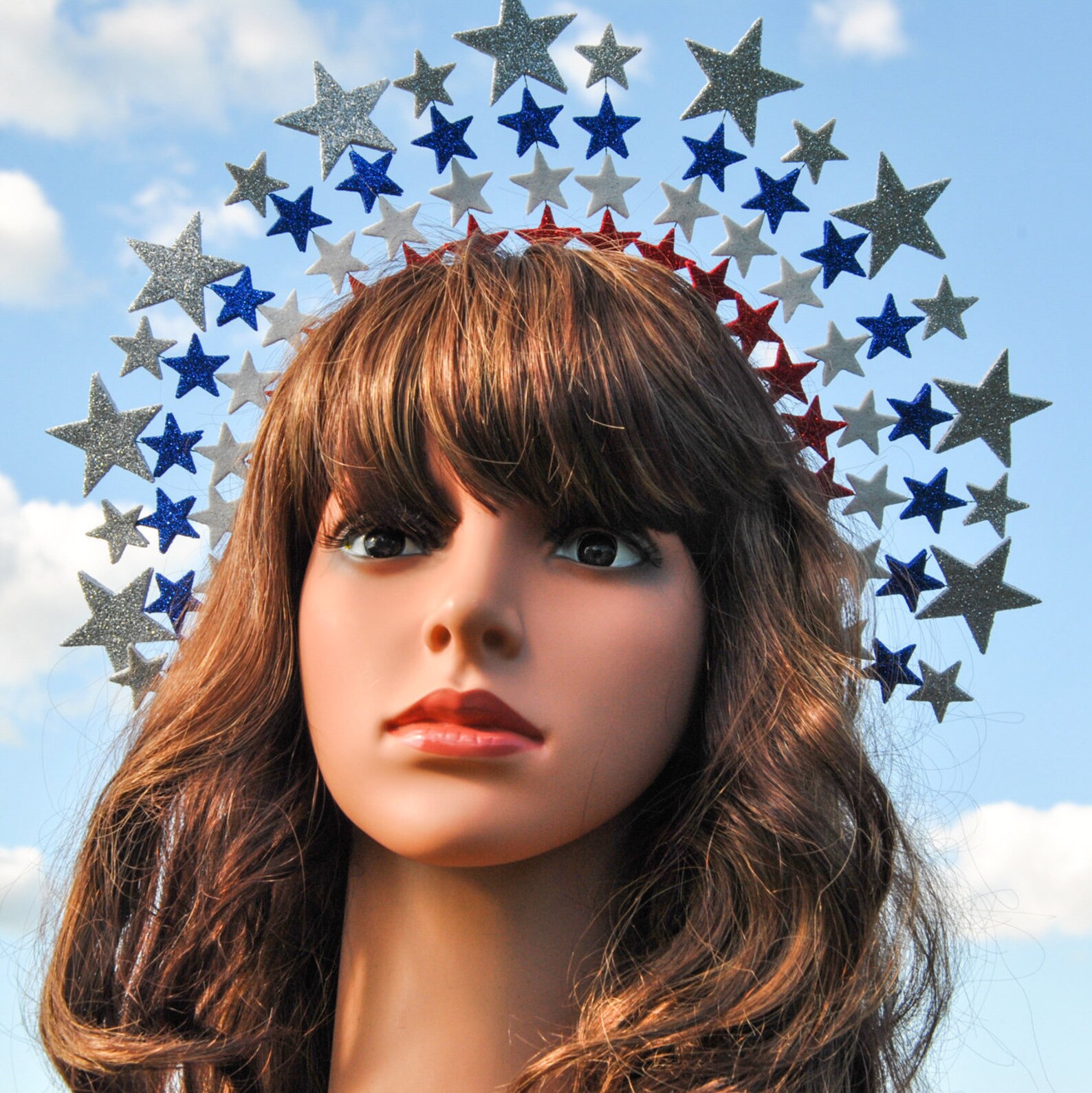 Star Halo Crown Patriotic Headpiece Independence Day Headband - Etsy