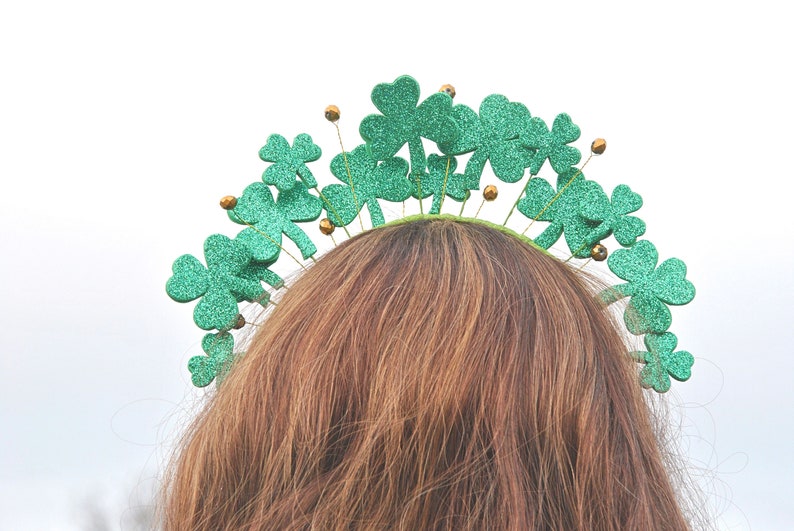 Shamrock Headband St Patricks Day Headpiece Shamrock Clover - Etsy