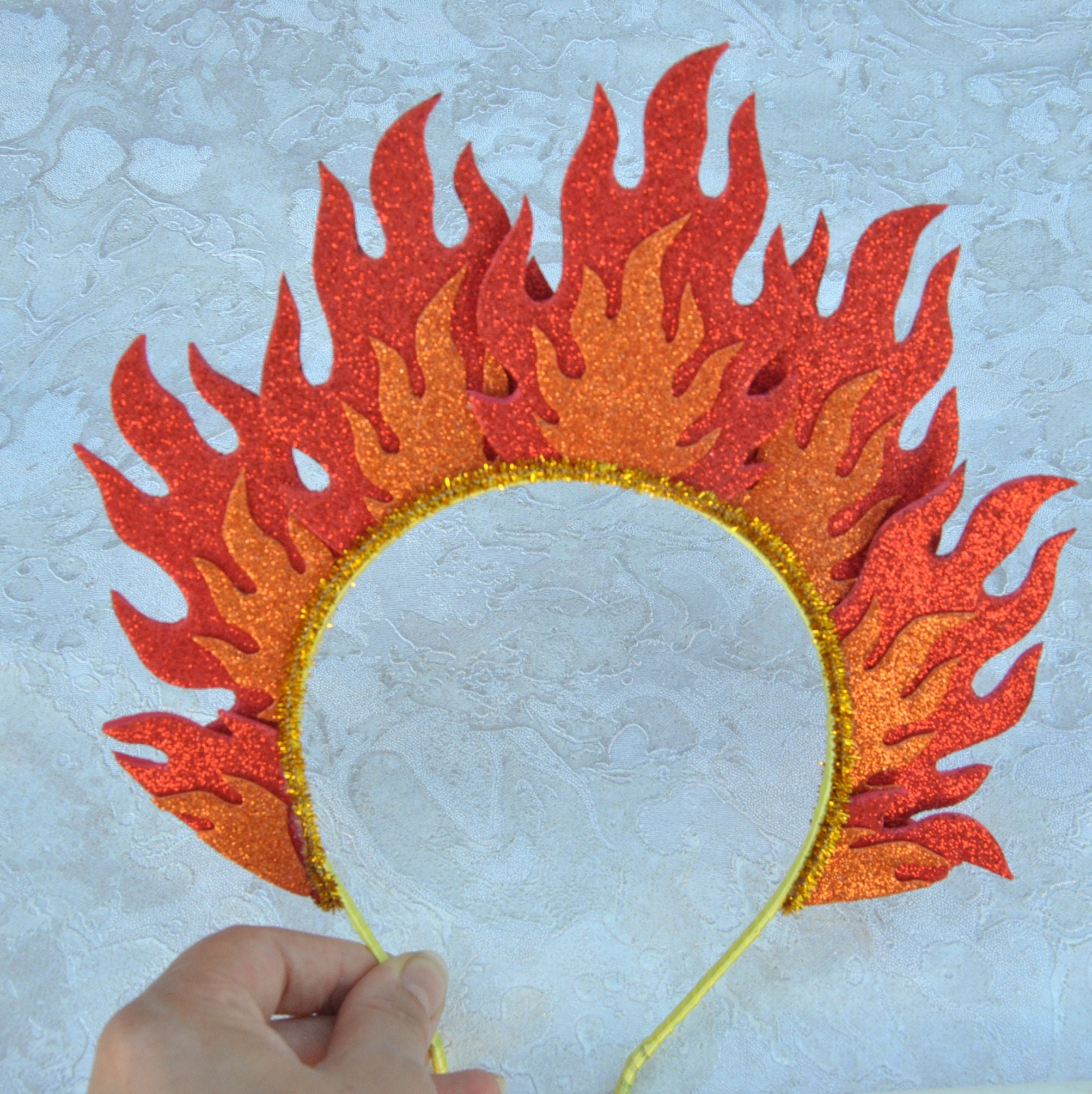 Fire Headband, Flame Headpiece, Halloween Costume - Etsy