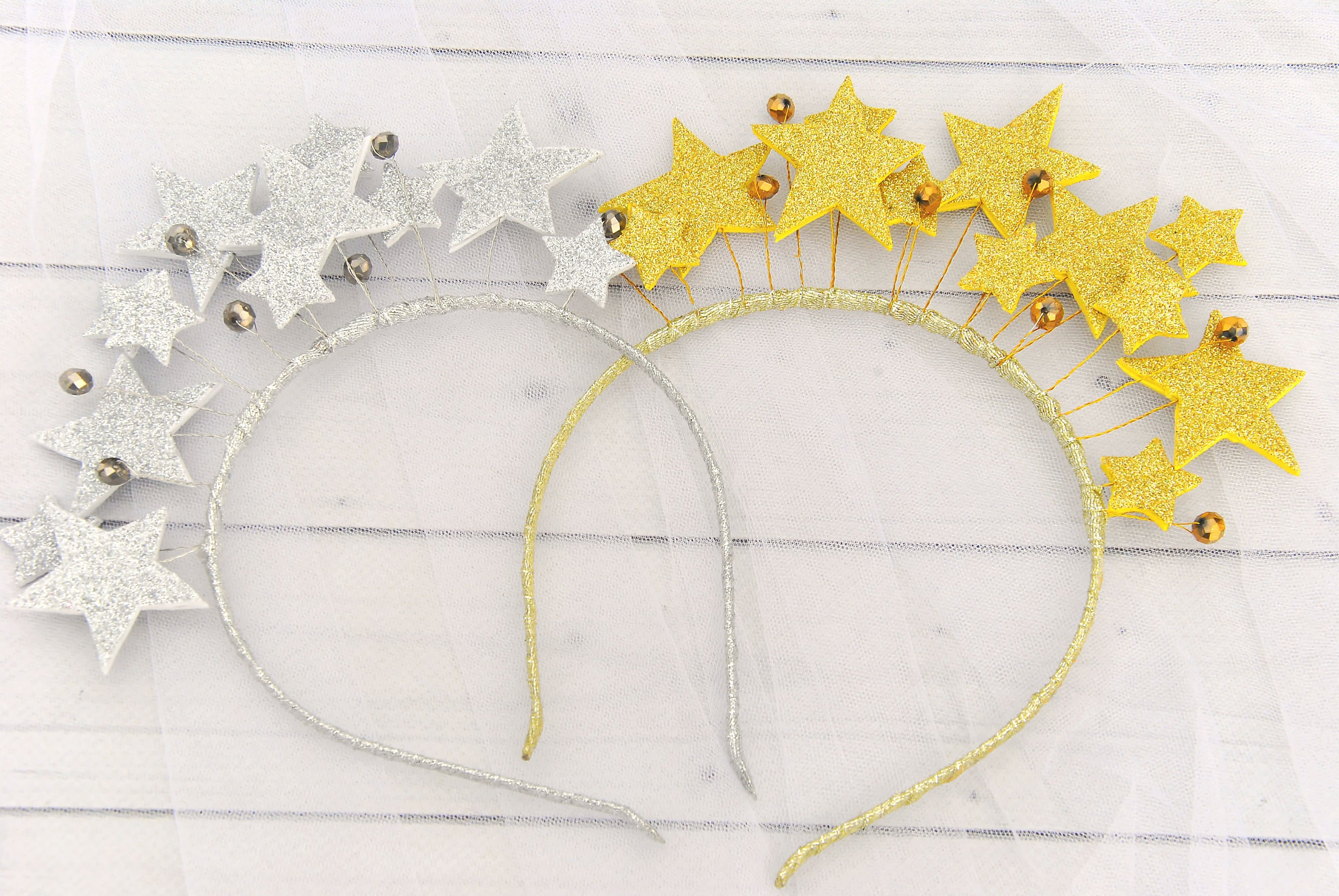 Silver Star Crown Celestial Headpiece Bridal Star Halo Crown - Etsy