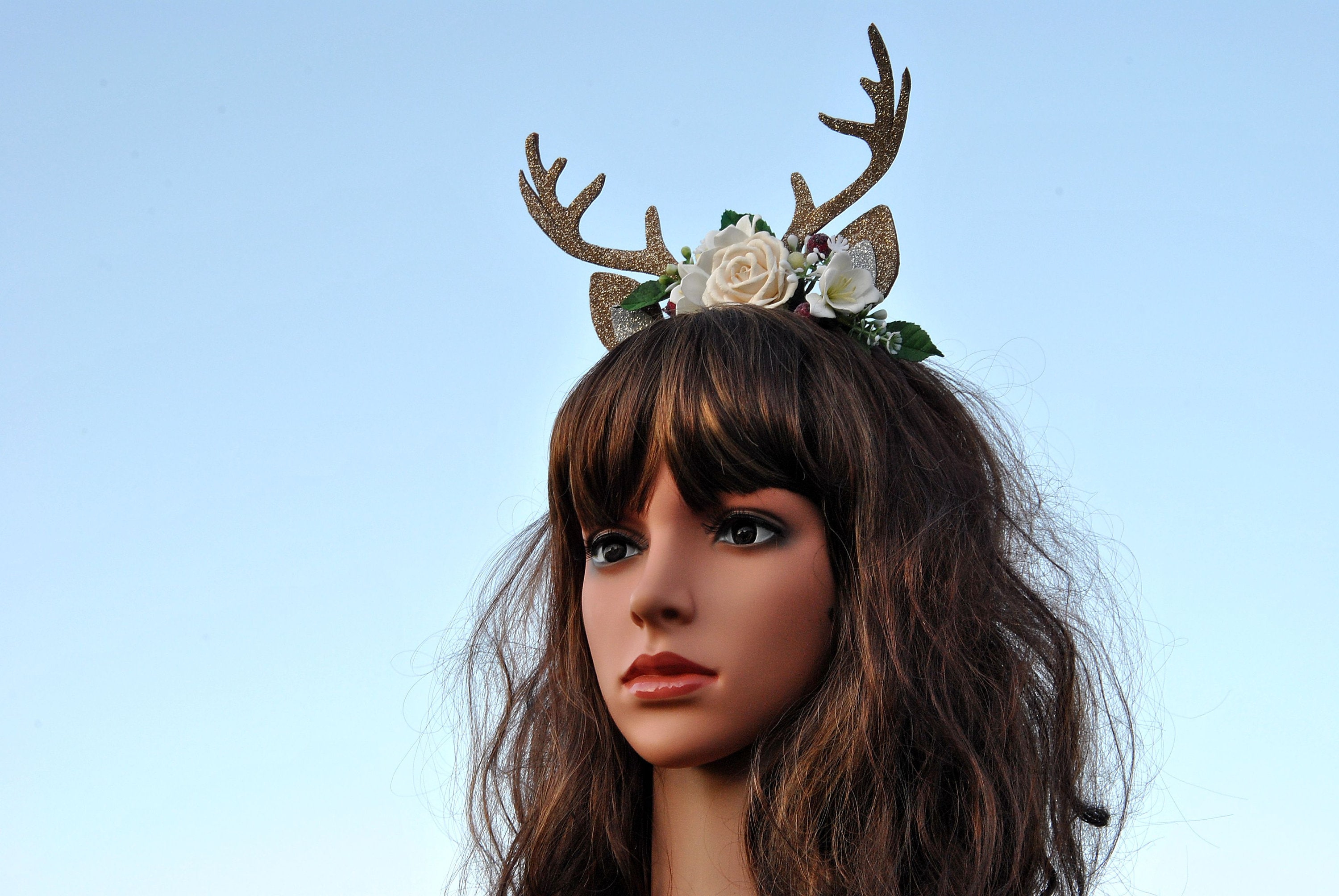 Deer Antler Headband Adult Antler Crown Headpiece Christmas - Etsy