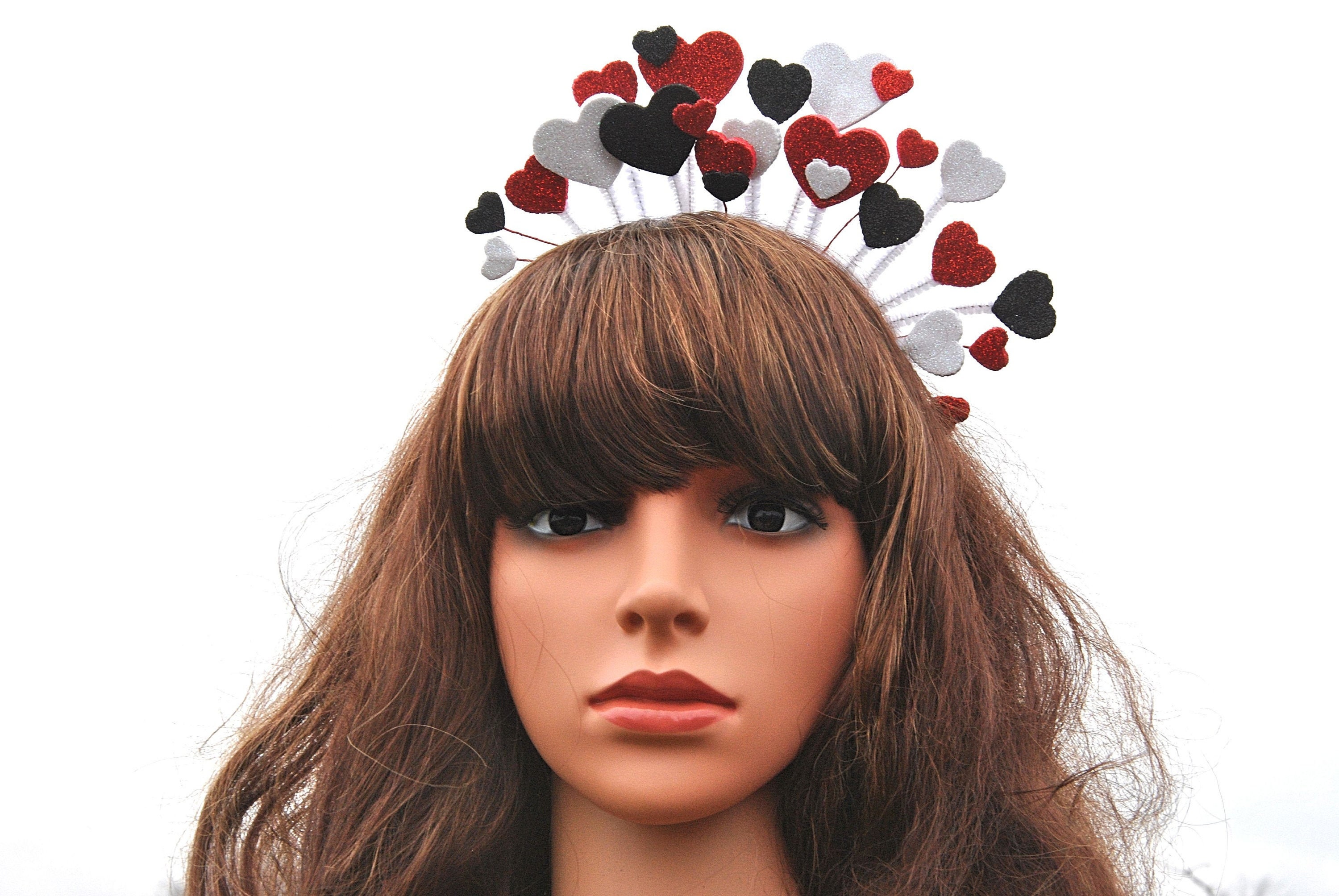Valentines Headband Queen of Heart Headpiece Valentines Red - Etsy UK