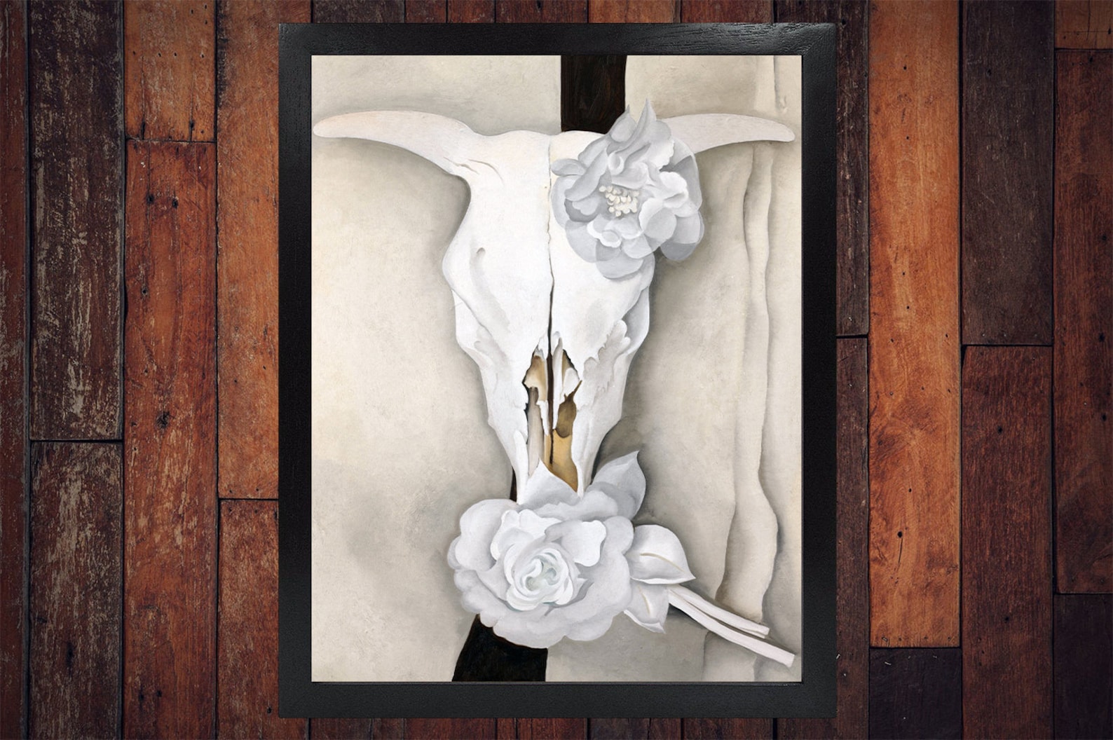Cow's Skull With Calico Roses Georgia O'keeffe 1931 - Etsy Australia