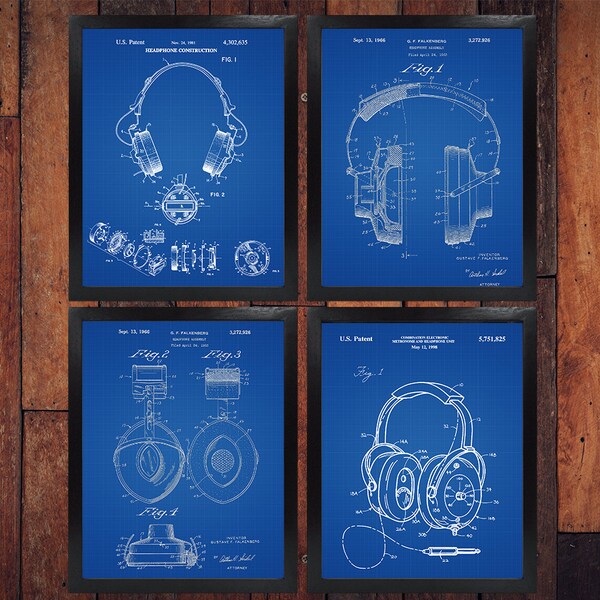 Headphones Print - Etsy