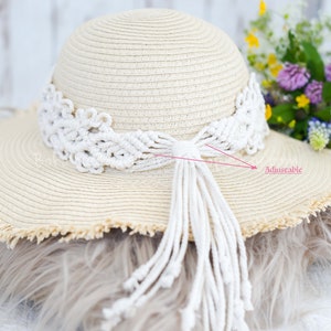 Macrame Hat Band, Hat Accessories, Macrame Wedding Veil, Boho Veil ...