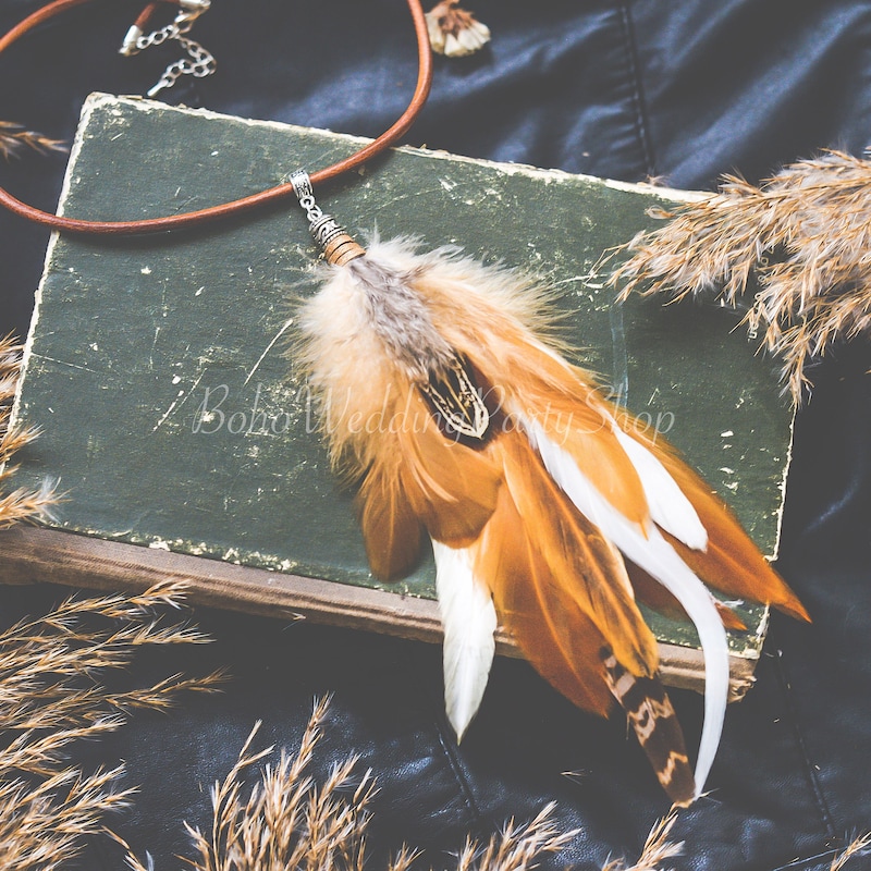 Feather Necklace - Etsy