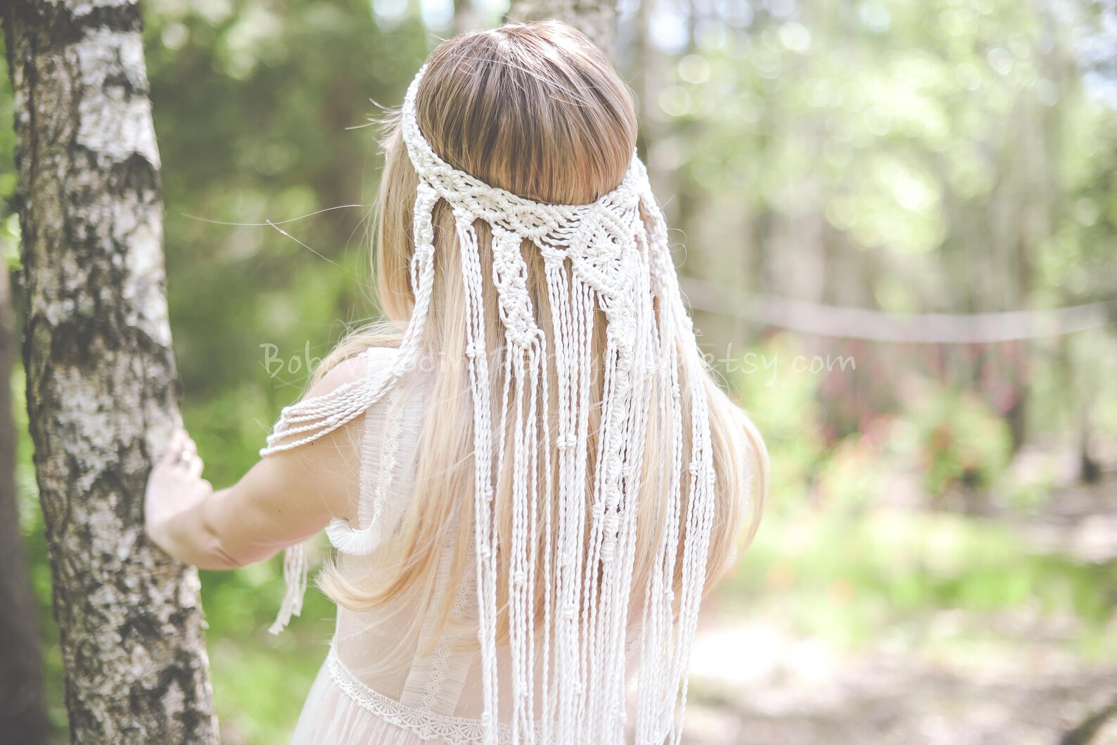 Macrame Veil Macrame Wedding Veil Boho Veil Macrame - Etsy