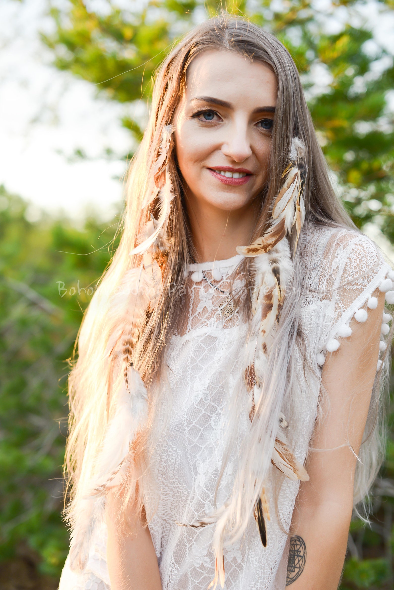 2 Pcs Boho Feather Hair Clips Feather Hair Clip Boho - Etsy