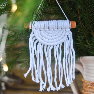 Set of 3 Macrame, Mini Macrame, Macrame Wall Hanging, Christmas Decor ...
