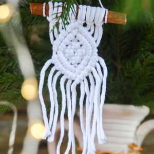 Set of 3 Macrame, Mini Macrame, Macrame Wall Hanging, Christmas Decor ...