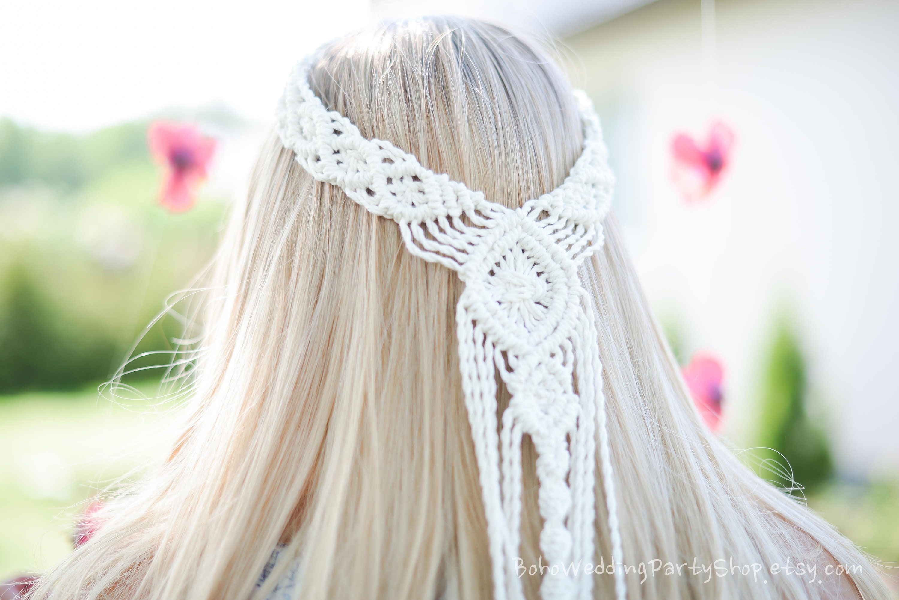 Macrame Veil Macrame Wedding Veil Boho Veil Macrame - Etsy