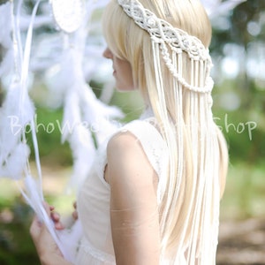 Macrame Veil, Macrame Wedding Veil, Boho Veil, Macrame Hairpiece ...