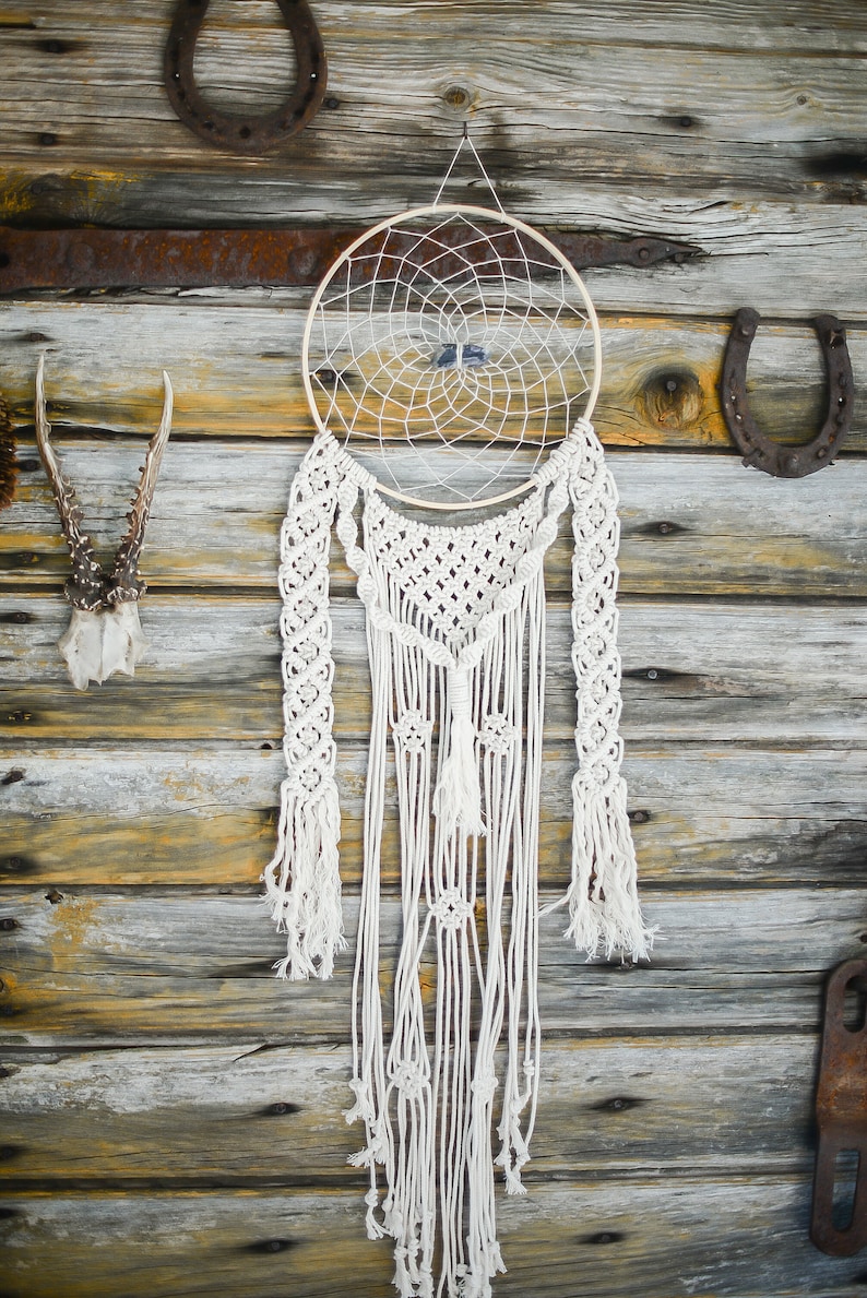 Macrame Dream Catcher Modern Macrame Wall Hanging Dream - Etsy